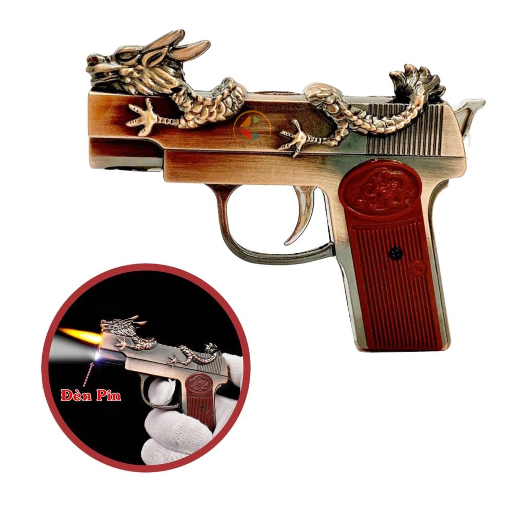 Bật lửa khè hình súng đầu rồng | Phụ kiện Casu