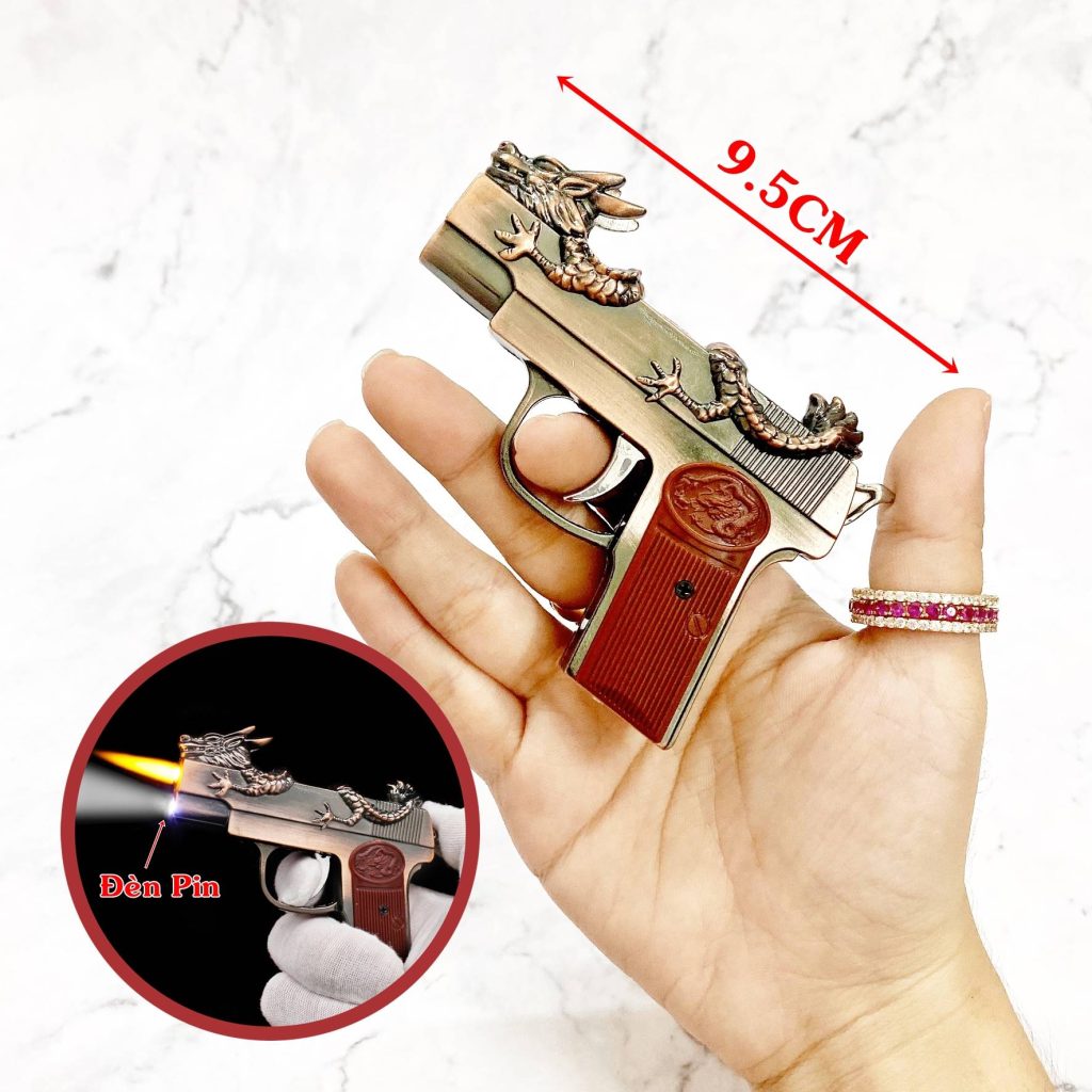 Bật lửa khè hình súng đầu rồng | Phụ kiện Casu